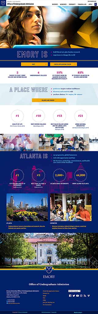 Portfolio - Emory Undergraduate Admission - Mark Clifton